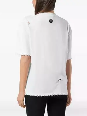 Philipp Plein Fairy Destroyed T-shirt - White