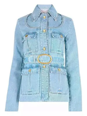 Nina Ricci Saharianne Belted Jacket - Blue