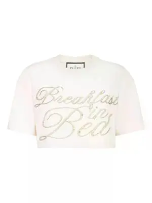 Philipp Plein Crystal-embellished T-shirt - White