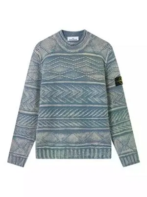 Stone Island Patterned Knit Sweater