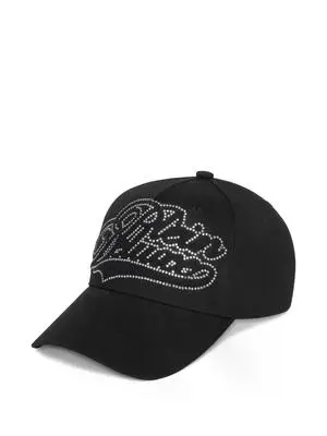 Philipp Plein Rhinestone-embellished Baseball Cap - Black