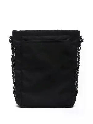 Toga Appliqué-detail Messenger Bag - Black