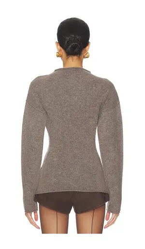 Helmut Lang Slouchy Crew Top - Grey