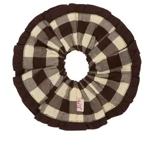 DAMSON MADDER Frill Edge Scrunchie - Butter