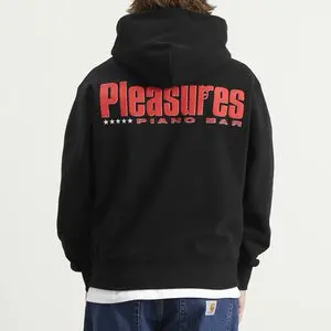 PLEASURES Piano Bar Zip Hoodie - Black