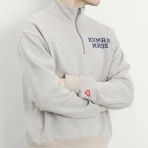 HUMAN MADE Half-zip Sweatshirt - Gray