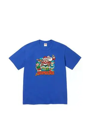 Supreme X Sean Cliver Naughty Graphic-print T-shirt - Blue