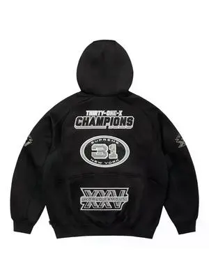 Supreme Logo-patch Zip-up Hoodie