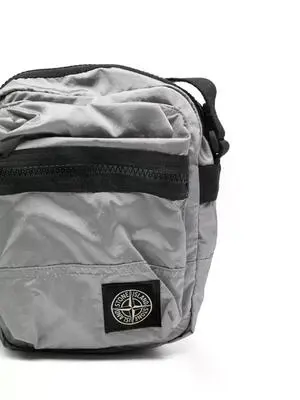 Stone Island Zip Compass Messenger Bag - Grey