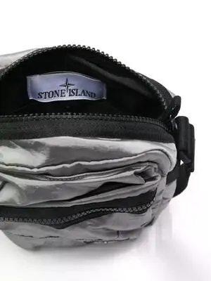 Stone Island Zip Compass Messenger Bag - Grey