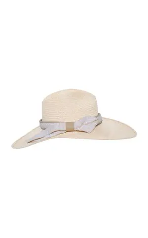 Johanna Ortiz Coastal Ballet Palm Sun Hat - White