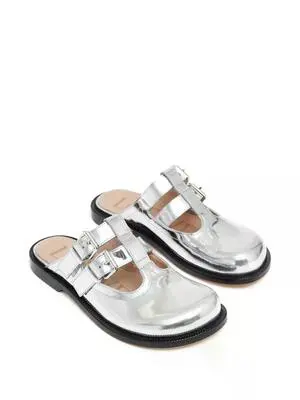 Loewe Campo Mules - Silver