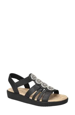 EASY WORKS BY EASY STREET Samira Embellished Sandal - Black