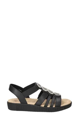 EASY WORKS BY EASY STREET Samira Embellished Sandal - Black