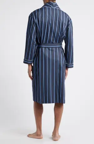 Majestic International Sateen Shawl Collar Cotton Robe