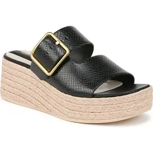 Franco Sarto Taziana Platform Sandal - Black Embossed