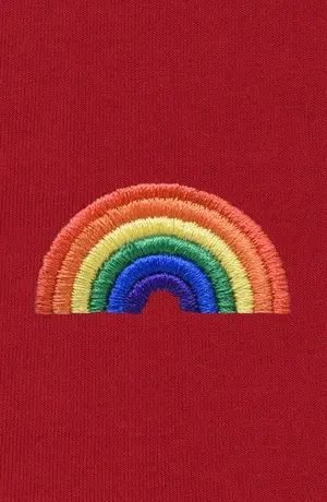 DALIX Rainbow Hoodie - Red