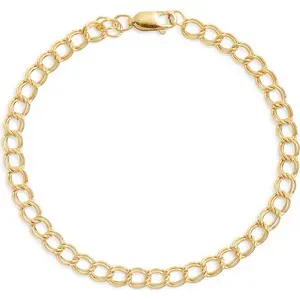 NASHELLE Curb Chain Link Bracelet - Gold Fill