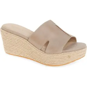 CHOCOLAT BLU Willena Espadrille Platform Sandal - Taupe Leather
