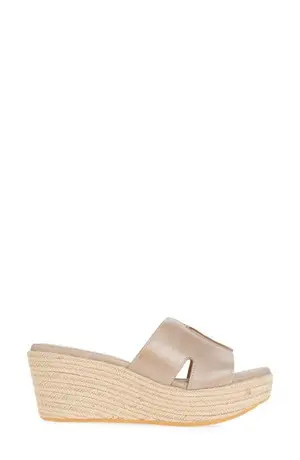 CHOCOLAT BLU Willena Espadrille Platform Sandal - Taupe Leather