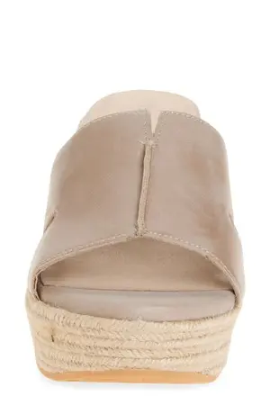 CHOCOLAT BLU Willena Espadrille Platform Sandal - Taupe Leather