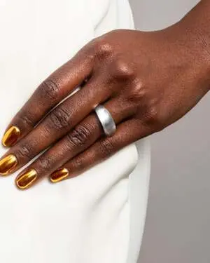 Alexis Bittar Lucite Tapered Ring - Silver
