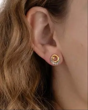 Alexis Bittar Solanales Spiral Stud Earrings - Gold