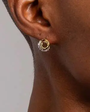 Alexis Bittar Solanales Spiral Stud Earrings - Gold