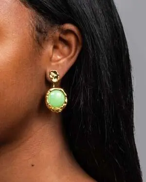 Alexis Bittar Brut Coin Front Back Earrings Mojave