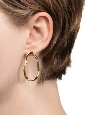ALEXIS BITTAR Alexis Bittar Brut Open Link Earrings