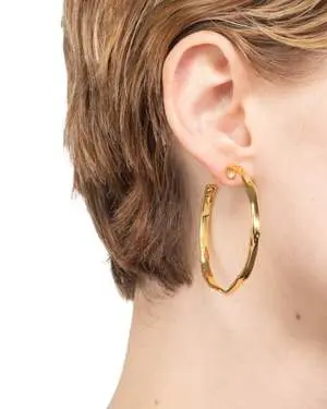 Alexis Bittar Brut Hoop Earrings - Gold