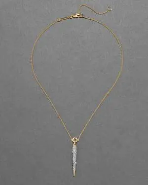 Alexis Bittar Solanales Crystal Spear Necklace - Gold