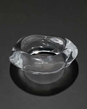Alexis Bittar Liquid Lucite Wavy Bangle Bracelet - Clear