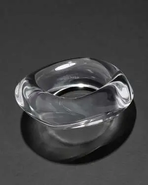 Alexis Bittar Liquid Lucite Wavy Bangle Bracelet - Clear