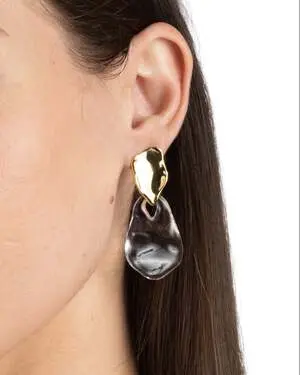 Alexis Bittar Liquid Lucite Wafer Post Earrings