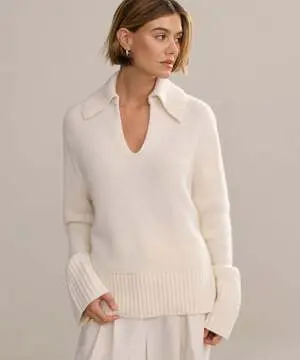 Jenni Kayne Cashmere Phoebe Polo - Ivory