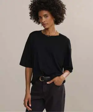 Jenni Kayne Merino Tee - Black