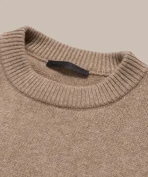Jenni Kayne Cashmere Oversized Crewneck Top - Stone