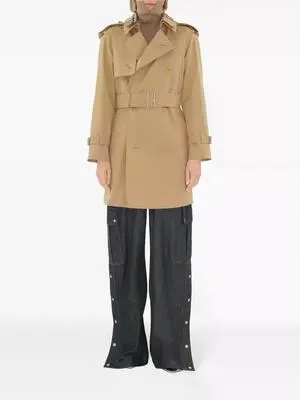 Burberry Vintage Check Cotton Trench Coat