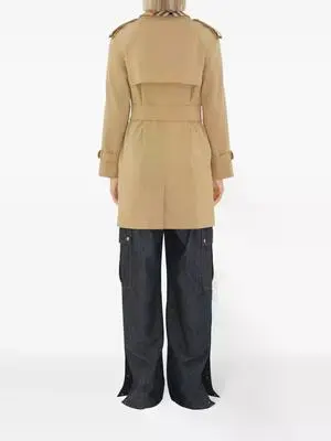Burberry Vintage Check Cotton Trench Coat