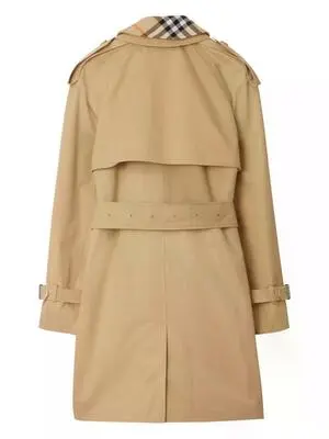 Burberry Vintage Check Cotton Trench Coat