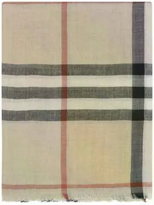 Burberry Check-pattern Scarf - Neutrals