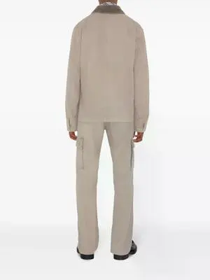 Burberry Motif-embroidered Shirt Jacket