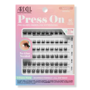 ARDELL Press On Pre-glued Underlash Extensions, Naked Natural - One-color