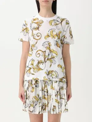 Versace Short Sleeve Printed T-shirt - White