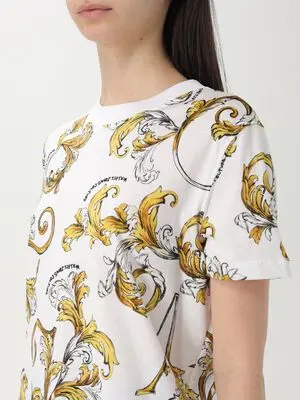 Versace Short Sleeve Printed T-shirt - White