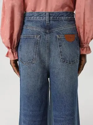 Chloé Denim Wide-leg Culottes