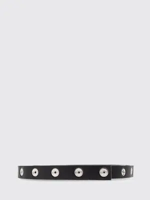 Attico Studded Leather Belt - Black