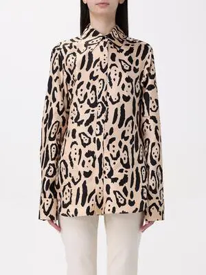 Sportmax Leopard Print Shirt - Camel