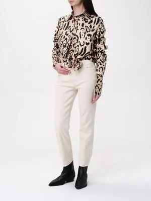 Sportmax Leopard Print Shirt - Camel